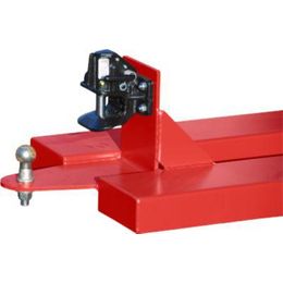 Bauer Rangierhilfe RH-RAK, Anh&auml;ngerkupplung, Kupplungskugel, L 1535 x B 650 x H 410 mm, lackiert, feuerrot RAL 3000