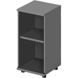 Sch&auml;fer Shop Sch&auml;fer Shop Genius Regal TETRIS WOOD, 2 OH, H&ouml;he inkl. Gleiter, B 400 mm, graphit