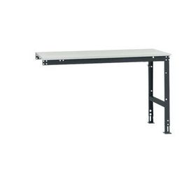 Manuflex Ansatztisch UNIVERSAL Standard, 1500 x 800 mm, Kunststoff lichtgrau, anthrazit