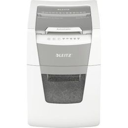 Leitz IQ Autofeed Small Office 100 Aktenvernichter P4, Vollautomatik, Partikelschnitt 4 x 30 mm, 34 l, 100 Blatt Schnittleistung, wei&szlig;