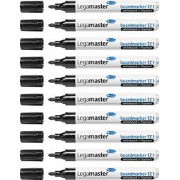 Legamaster Boardmarker TZ1, f&uuml;r Flipcharts und Whiteboards, schwarz 10St.