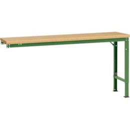 Manuflex Ansatztisch UNIVERSAL Spezial, 1750 x 800 mm, Multiplex natur, resedagr&uuml;n