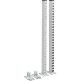 Rasterrohrpaar treston, f&uuml;r TED-Arbeitstische, bis 90 kg, B 70 x T 100 x H 997 mm, Stahl, hellgrau
