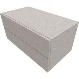 Schrank SOLUS PLAY, 2 Sch&uuml;be, B 800 x T 440 x T 374 mm, Ceramic grey
