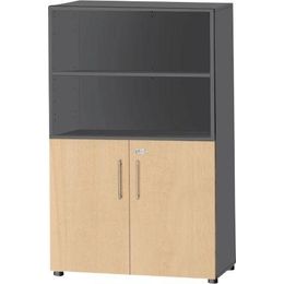 Sch&auml;fer Shop Sch&auml;fer Shop Select Kombischrank Start Off, 4 OH, abschlie&szlig;bar, B 800 x T 420 x H 1514 mm, Holz, graphit/ahorn