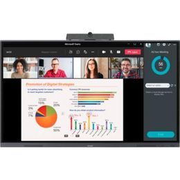 Business Monitor Sharp PN-L862B, Precision-Touch-Technologie, 86",3840 x 2160 px, HDMI/VGA/USB/LAN, 2 x 10 W, BYOD, integrierter Android-PC