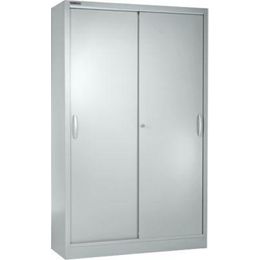 Sch&auml;fer Shop Sch&auml;fer Shop Select Schiebet&uuml;renschrank MS iCONOMY, Stahl, 5 Ordnerh&ouml;hen, B 1200 x T 400 x H 1935 mm, wei&szlig;aluminium RAL 9006