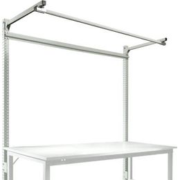 Manuflex Aufbauportal m. Ausleger, Grundtisch SPEZIAL Arbeitstisch/Werkbank UNIVERSAL/PROFI, 1750 mm, lichtgrau