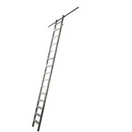 Krause Regalleiter, Aluminium, mit 2 Paar Einh&auml;ngehaken/Aufbewahrungshaken, 15 Stufen