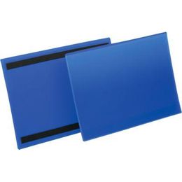 Durable Etiketten- und Kennzeichnungstaschen B 297 x 210 mm (A4 quer), 50 St&uuml;ck, blau