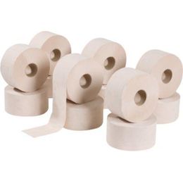 Tork&reg; Toilettenpapier Natur Mini Jumbo 120377, 2-lagig, T2-kompatibel, 12 Rollen &aacute; 850 Blatt, 100 % Recyclingpapier, naturfarben