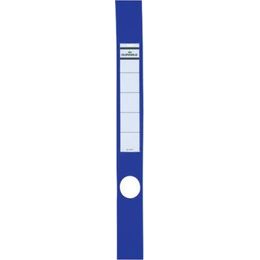 Durable Ordnerr&uuml;ckenschilder Ordofix, R&uuml;ckenbreite 60 mm, selbstklebend, 10 St&uuml;ck, blau
