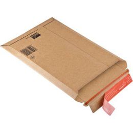 Versandtaschen Colompac, Wellpappe, haftklebend, recyclebar, 20 St&uuml;ck, B 235 x H 340 mm, braun