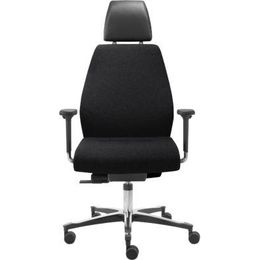 Dauphin Drehsessel TEC 24/7 classic, Syncro&reg;-Tension, mit Armlehnen, Polster-R&uuml;ckenlehne, schwarz