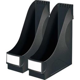 Leitz&reg; Stehsammler, DIN A4, Polysterol, 2 St&uuml;ck, schwarz