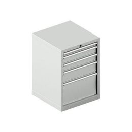 Sch&auml;fer Shop Sch&auml;fer Shop Pure Schubladenschrank 27-27, 5 Sch&uuml;be, bis 75 kg, B 564 x T 572 x H 800 mm, lichtgrau/lichtgrau