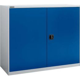 Sch&auml;fer Shop Fl&uuml;gelt&uuml;renschrank Sch&auml;fer Shop Select MS-i 12412, Stahlblech, B 1200 x T 400 x H 1215 mm, 3 OH, Wei&szlig;aluminium/Enzianblau, bis 150 kg