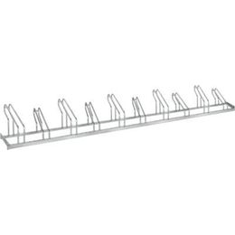 B&uuml;gelparker, 1-seitig, f&uuml;r Reifen bis B 55 mm, B 3500 x T 540 x H 500 mm, Stahl feuerverzinkt, 10 Einstellpl&auml;tze, montiert
