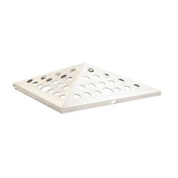 V-Part Deckel f&uuml;r Ascher-Papierkorb Pyramide, offen, pyramidenf&ouml;rmig, Edelstahl, B 365 x T 345 x H 95 mm, edelstahl