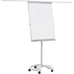 Franken Flipchart PRO Deluxe Mobil FC81, 5 Rollen, h&ouml;henverstellbar, magnethaftend, 2 Seitenarme, Ablageschale, Tafel 670 x 950 mm