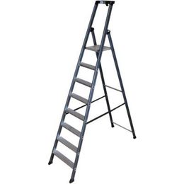 Krause Stufenstehleiter, eloxiert, 8 Stufen