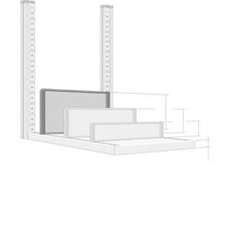 Sch&auml;fer Shop Trennwand, freistehend, f&uuml;r Regaltiefe 400 mm, H 275 mm