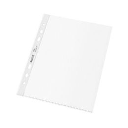 Leitz&reg; Prospekth&uuml;llen Recycle, Format DIN A5, Universallochung, dokumentenecht, recycelbar, transparent, 25 St&uuml;ck