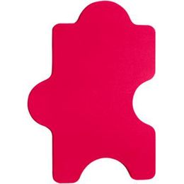 Wandabsorber Puzzle, B 1000 x H 500 mm, Polyestervlies in Filzoptik, himbeerrot
