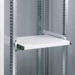 Sch&auml;fer Shop Ger&auml;teboden, f&uuml;r Server-Schrank, ausziehbar, 2 HE x 400 mm (19")