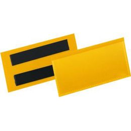 Durable Etiketten- und Kennzeichnungstaschen B 100 x H 38 mm, 50 St&uuml;ck, gelb