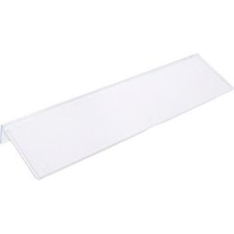 Etiketten f&uuml;r Schubladenbox treston BiOX 3020, 4020 & 5020, inklusive Schutzschildern, Biokunststoff, transparent, 15 St&uuml;ck