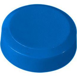 Rundmagnete Maul, Kunststoff & Metall, Feinstruktur, Haftkraft 300 g, &oslash; 20 x 7,5 mm, blau, 20 St&uuml;ck