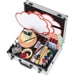 Franken Moderationskoffer Profi, Moderatorenkoffer mit Inhalt, &uuml;ber 2.500 Teile, Aluminium, UMK