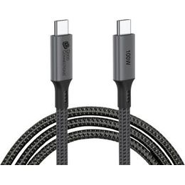 USB 4.0 Lade/-Datenkabel Good Connections, USB-C an USB-C, Leistung 100 W, bis 20 Gbit/s, L&auml;nge 1,8 m, schwarz