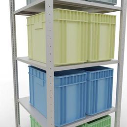 SCHULTE LAGERTECHNIK - Stecks.Grundr. mit L&auml;ngenriege - 2000x750x800 mm, Typ 150 kg