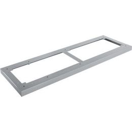 Sch&auml;fer Shop Sch&auml;fer Shop Genius Stahlsockel TETRIS WOOD, f&uuml;r Regale/Schr&auml;nke B 1200 mm, wei&szlig;aluminium