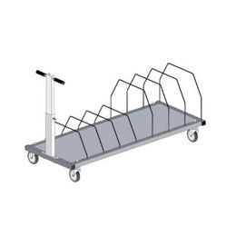 Untertischmagazin f&uuml;r Pack- und Arbeitstisch Rocholz System 1600/2000, lang, bis zu 160 Faltkartons, B 1600 x T 600 x H 604 mm, hellgrau