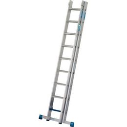 Krause zweitlg. Schiebeleiter, 2 x 9 Sprossen, TRBS 2121 2-konform, Trigon-Traverse