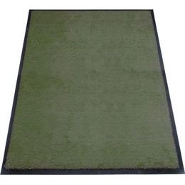 Schmutzfangmatte miltex Eazycare Style, eckig, antistatisch, UV-best&auml;ndig, waschbar, High-Twist-Nylon & Niltrilgummi, 800 x 1200 mm, chromoxidgr&uuml;n