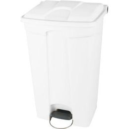Tretabfallsammler aus Polyethylen 90 l, wei&szlig;