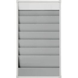 Werkstattplaner EICHNER, 2-bahnig, 6 Schienen, f&uuml;r bis zu 12 Auftragstaschen des Formates A4, B 554 x H 900 mm, Kunststoff, grau