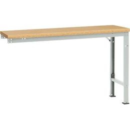 Manuflex Ansatztisch UNIVERSAL Spezial, 1500 x 800 mm, Multiplex natur, lichtgrau