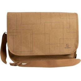 Laptoptasche Exacompta Eterneco V1, Lederoptik, f&uuml;r Laptops bis 15", Dokumente bis DIN A4, B 390 x T 130 x H 270 mm, Papier, braun