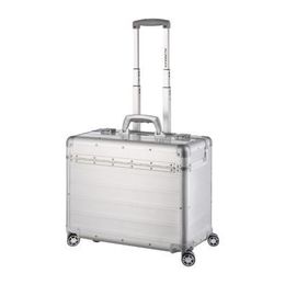 alumaxx Business Trolley PANDORA, mit Tragegriff und Rollen, Aluminium, matt silber