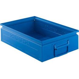 Sch&auml;fer Shop Sch&auml;fer Shop Select Stapelbox, 16 l, 100 kg, L 478 x B 307 x H 120 mm, Stahl, RAL 5015 (himmelblau)