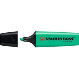 Textmarker Stabilo&reg; BOSS Original, Keilspitze, lichtbest&auml;ndig, schnell trocknend, t&uuml;rkis, 1 St&uuml;ck
