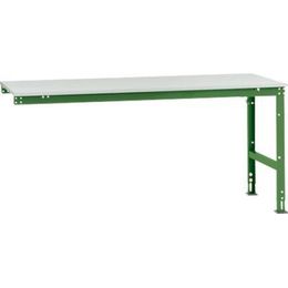 Manuflex Ansatztisch UNIVERSAL Standard, Tischplatte Kunststoff, 2000x1000, resedagr&uuml;n