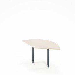 Ansatztisch Ergo-T 2.0, 135&deg; Winkel, Quadratrohrfu&szlig;, B 800 x T 800 x H 718-898 mm, Ahorn/anthrazit
