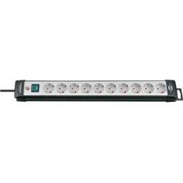 Fa.Brennenstuhl Premium-Line Steckdosenleisten, 10-fach, schwarz/lichtgrau
