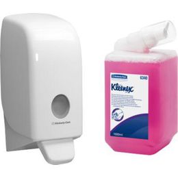 Kimberly-Clark Sparset Kleenex® Aquarius Seifenspender + 1 Kartusche Schaumseife